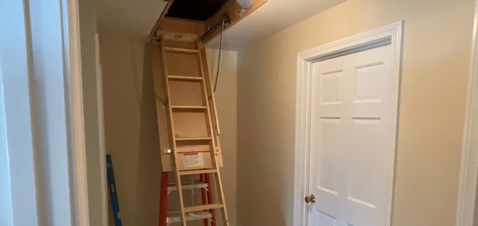 Pull-Down Attic Ladder Construction in Needham, MA